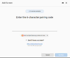Add a Screen to Samsung VXT | VXT Services Knowledge Base